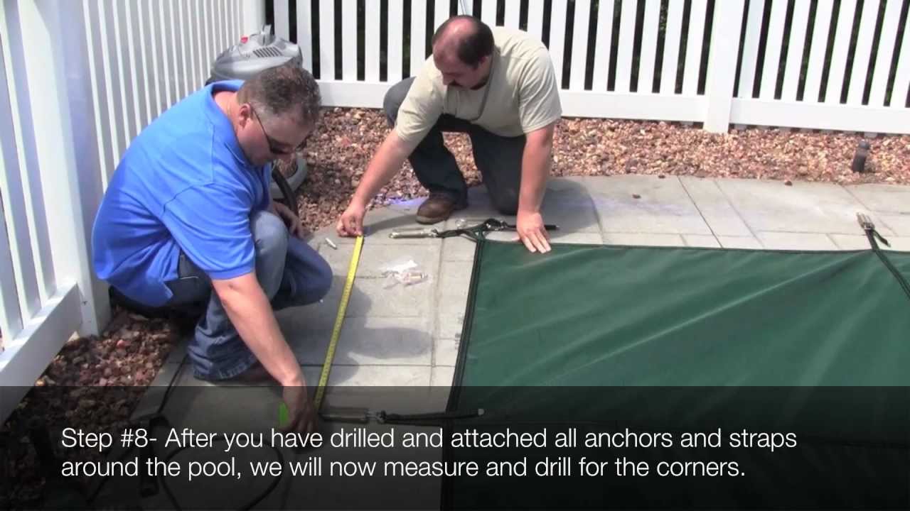 Safety Cover Installation - PoolTUX - YouTube