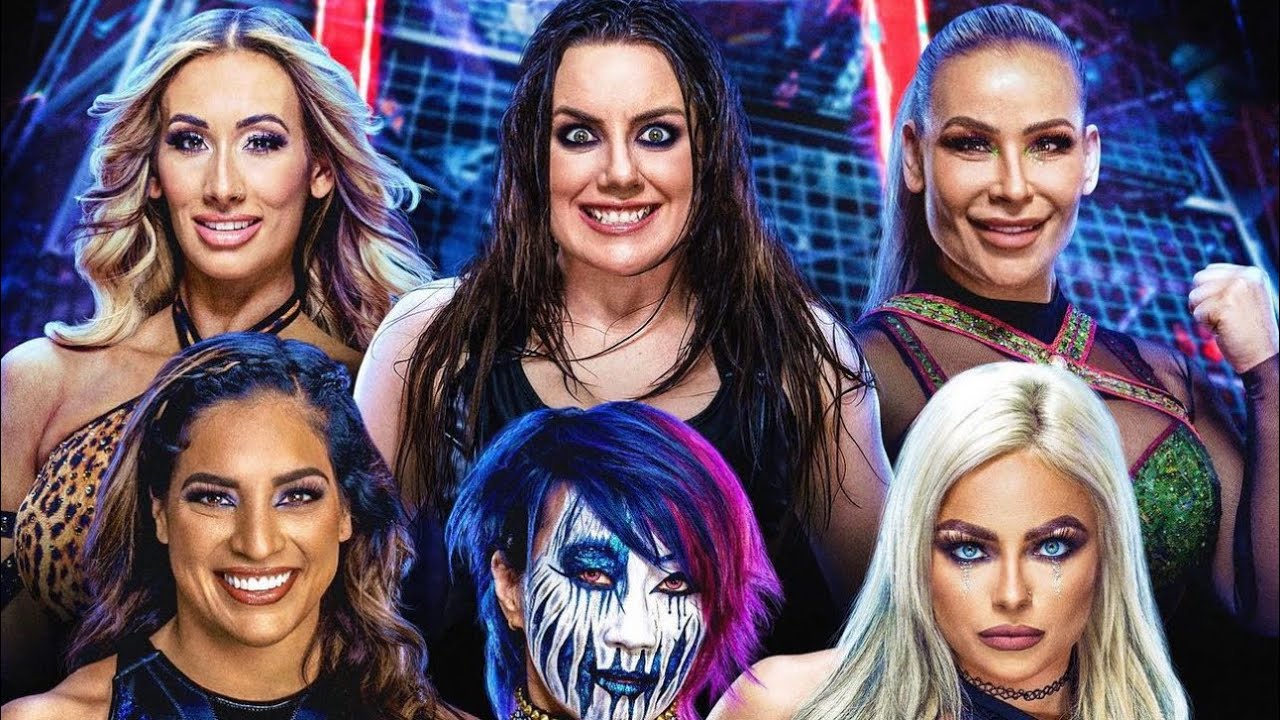 Elimination Chamber 2023 Asuka, Liv Morgan, Nikki Cross, Raquel ...