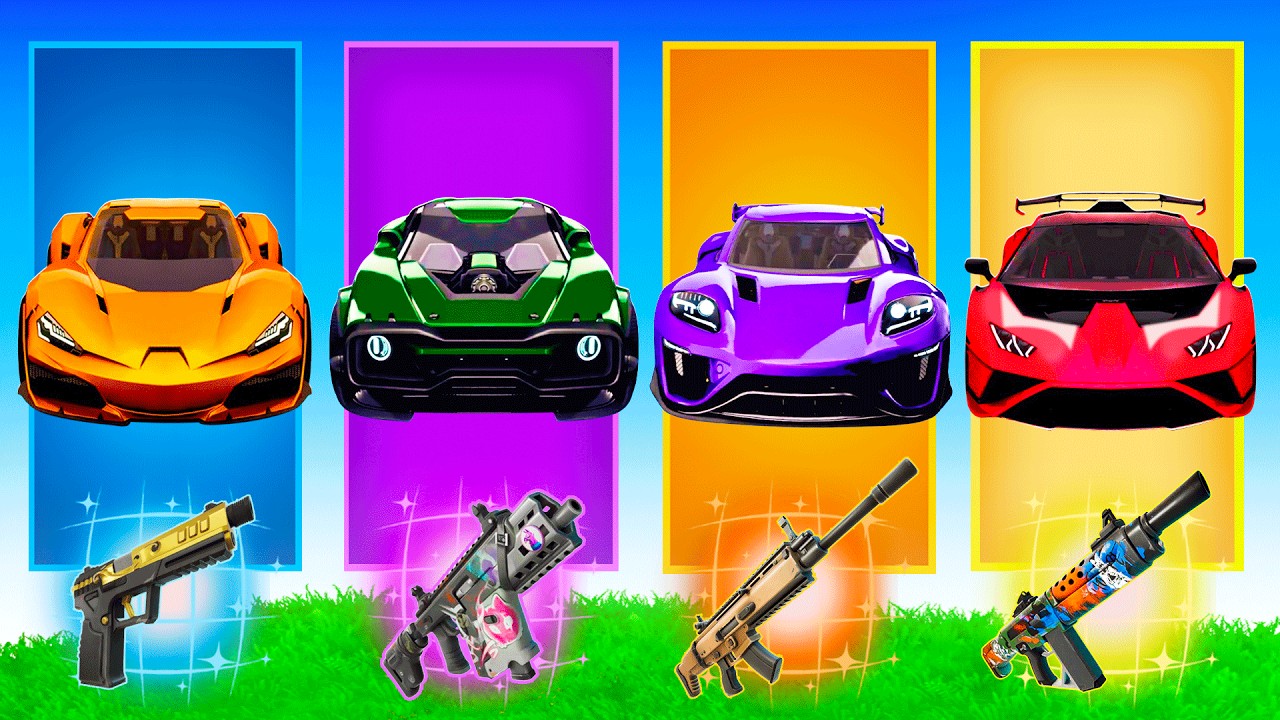 The *RANDOM* CARS Challenge in Fortnite! - YouTube