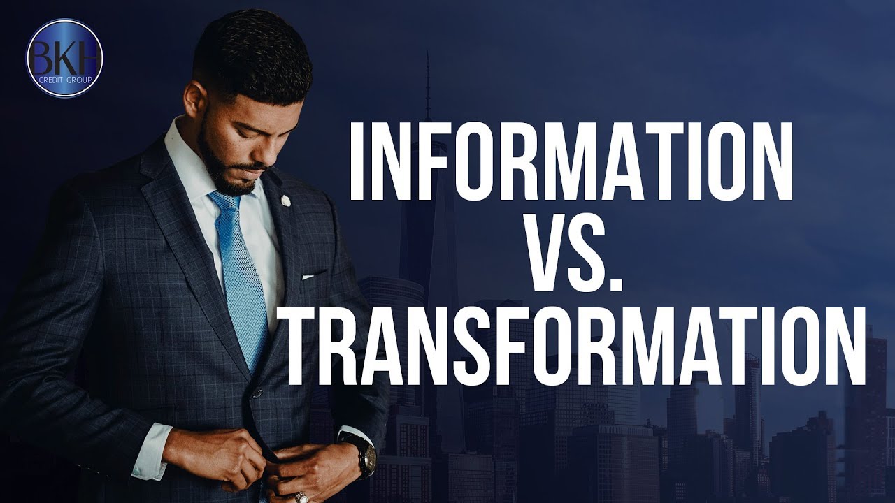 Information vs Transformation - YouTube