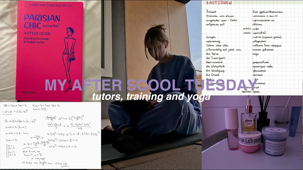 VLOG | my *aesthetic* after school Tuesday routine: tutors, workout ...