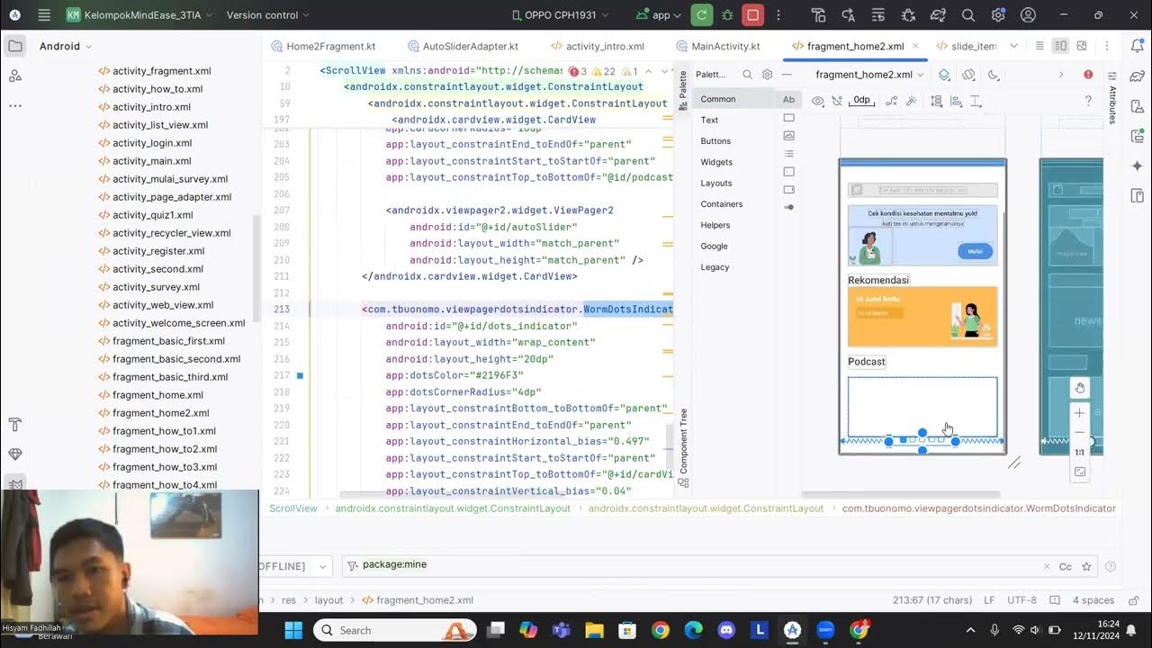 Android Studio | #9 Navbar, Menu Grip, Auto Slider, Horizontal Recycler View - YouTube