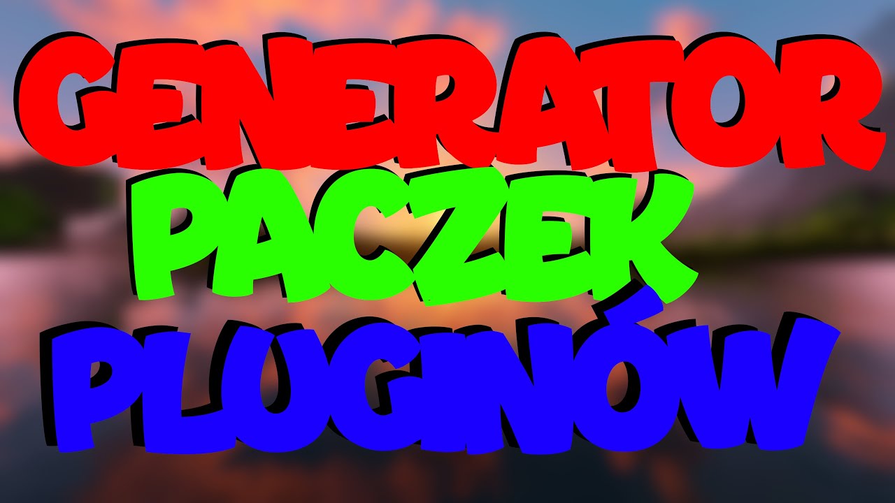 [DL] GENERATOR PACZEK PLUGINÓW na SERWER MINECRAFT - YouTube