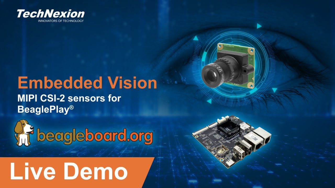 BeagleBoard BeaglePlay Embedded Vision (camera) Solutions - YouTube