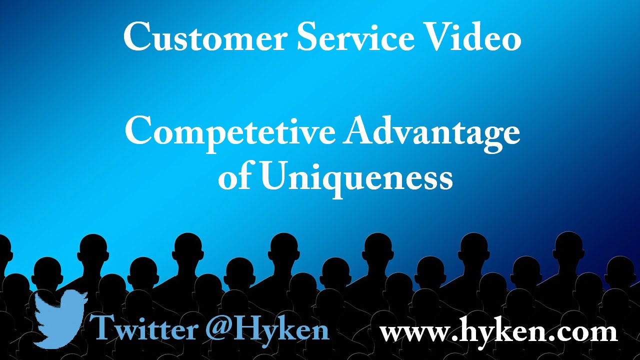 Competitive Advantage - Be Unique - YouTube