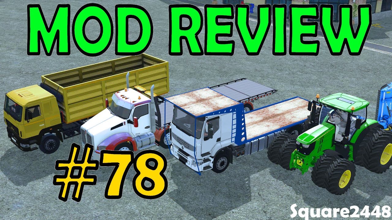 Farming Simulator 17 Mod Review #78 Tow Truck, Dump Truck, JD Tractor ...