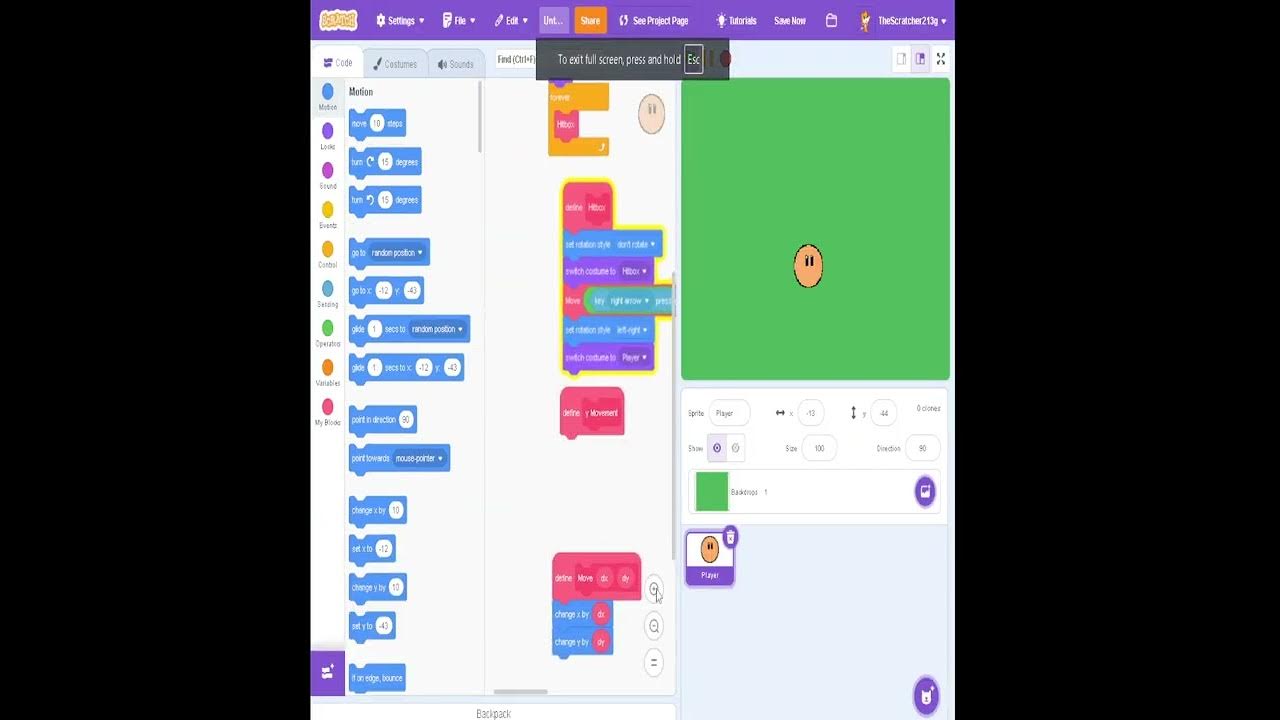 How to Make a Scrolling RPG With House and Crafting in Scratch ep1 ...