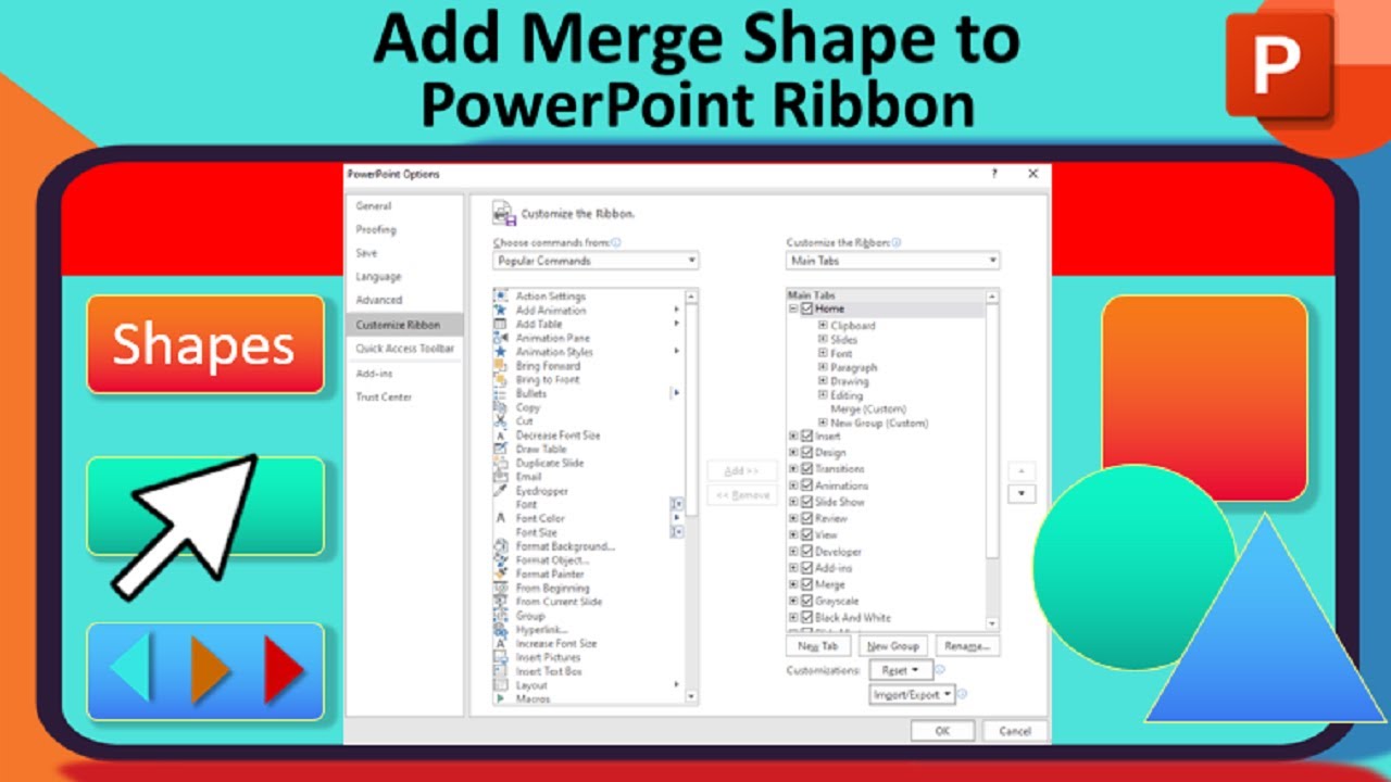 Merge Shapes In SECONDS How To Enable Merge Shapes In PowerPoint Any Merge Shapes In SECONDS How To Enable Merge Shapes In PowerPoint Any