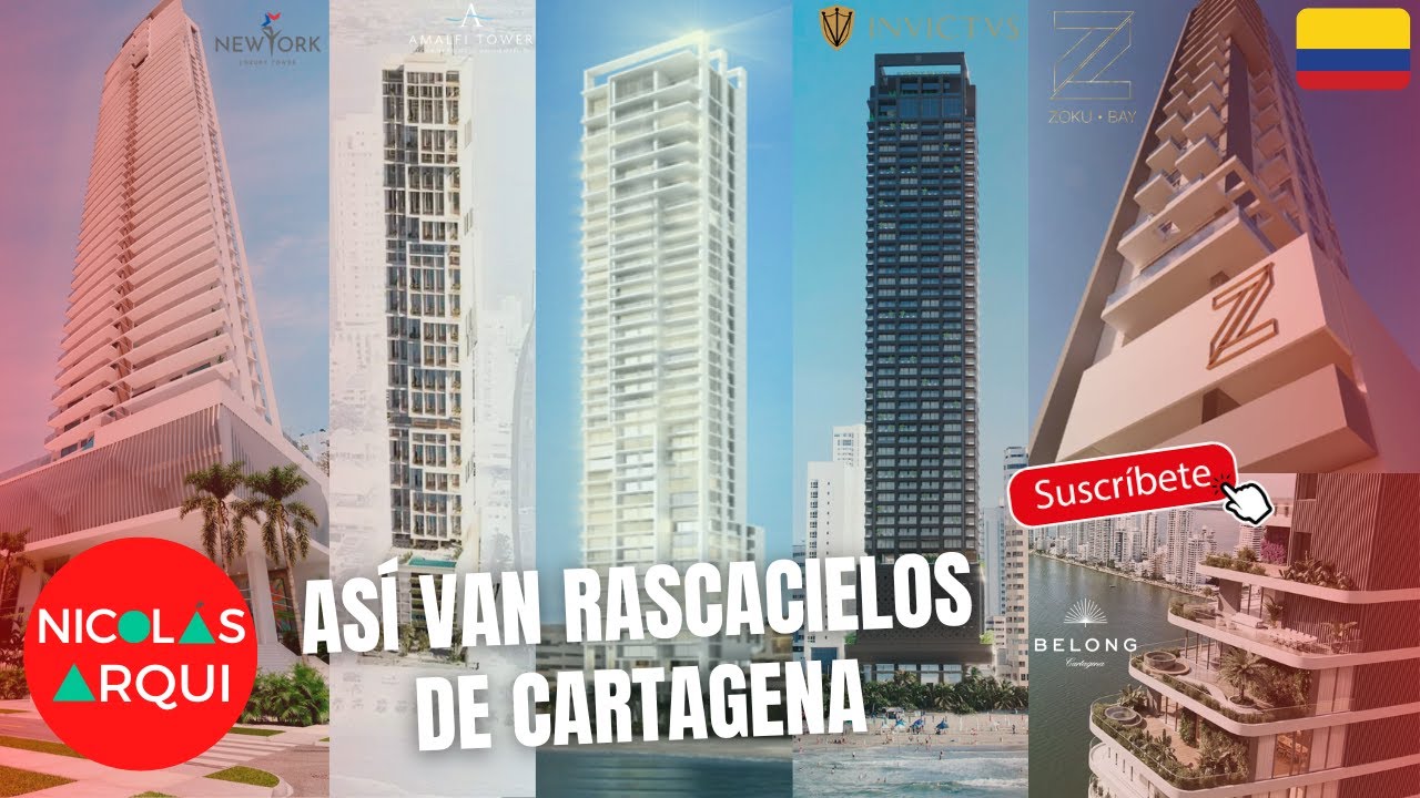 Así van Proyectos de Edificios y Rascacielos en Cartagena 🇨🇴 - En Bocagrande Castillogrande ...