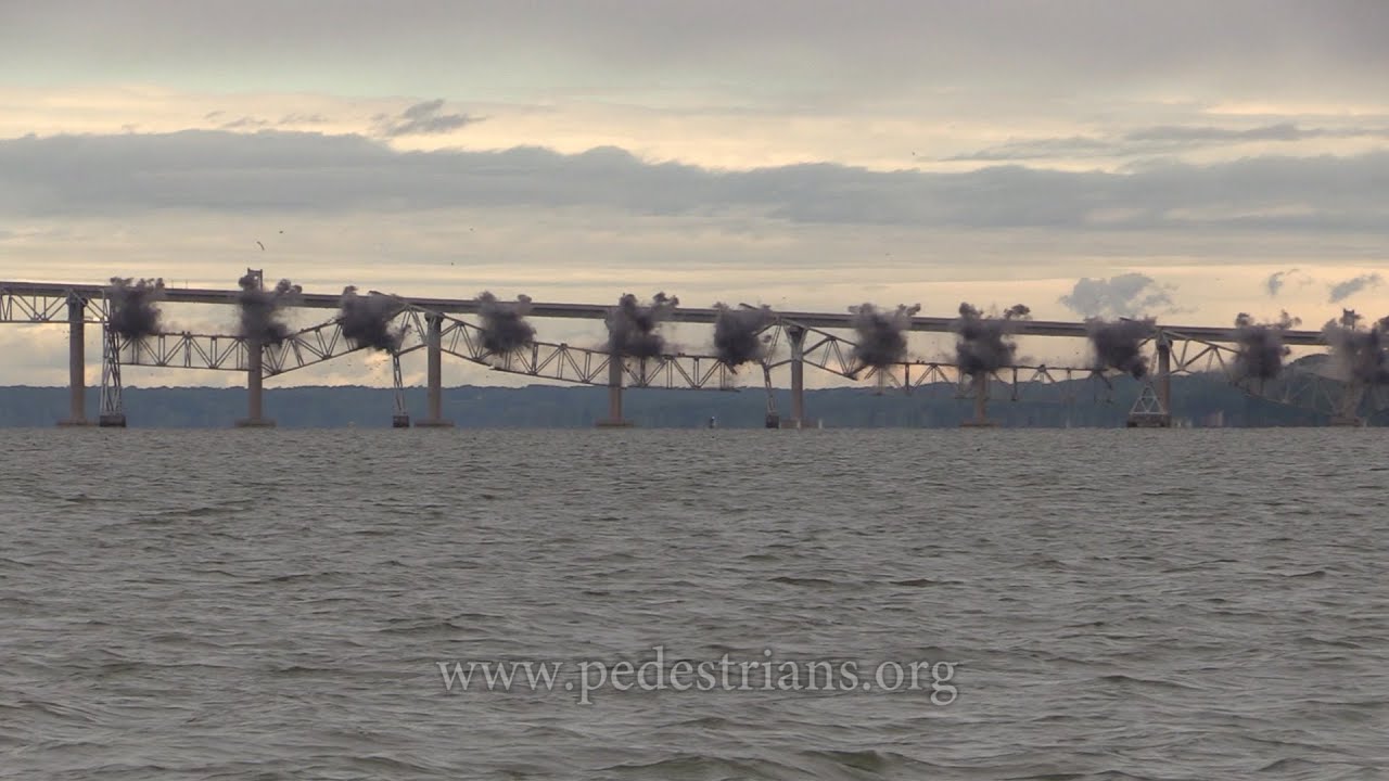 Demolition: U.S. 301 Bridge - YouTube