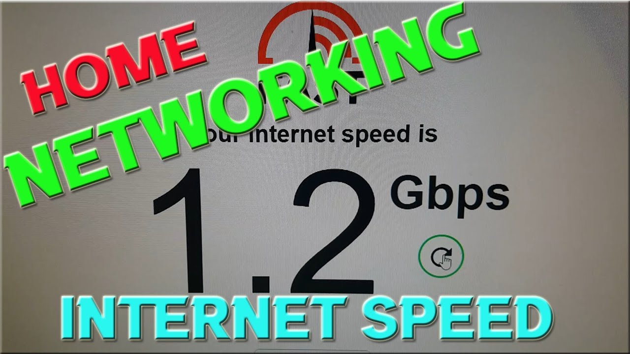 SIMPLE HOME NETWORKING AND INTERNET SPEED - YouTube