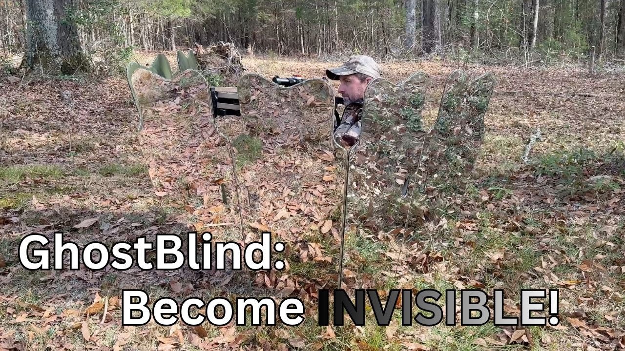 Becoming INVISIBLE to Deer & Turkey? GhostBlind Phantom 35 Bundle Field ...
