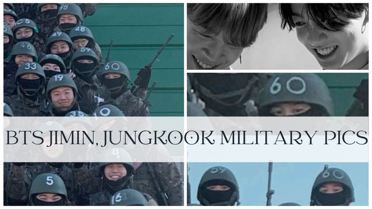 BTS Jimin and Jungkook New Training Pictures in the Military - YouTube
