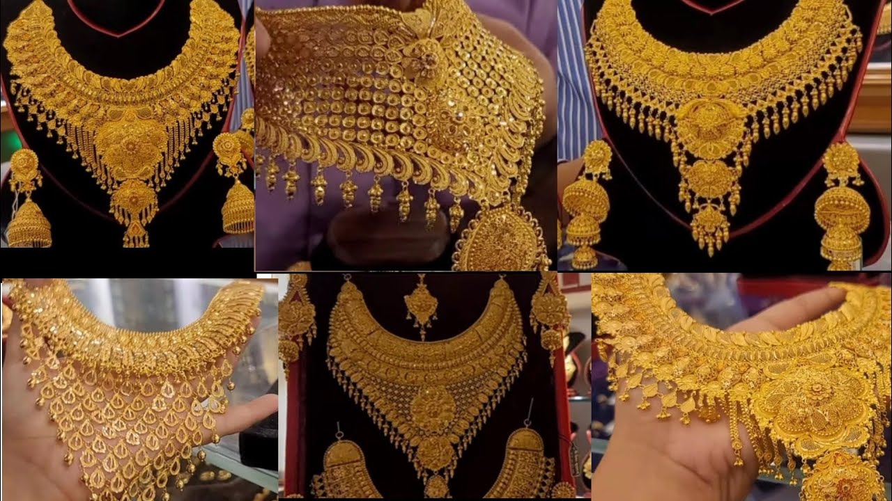 জারোয়া নেকলেসের ডিজাইনস |gold necklace designs |Gold jewellery ...