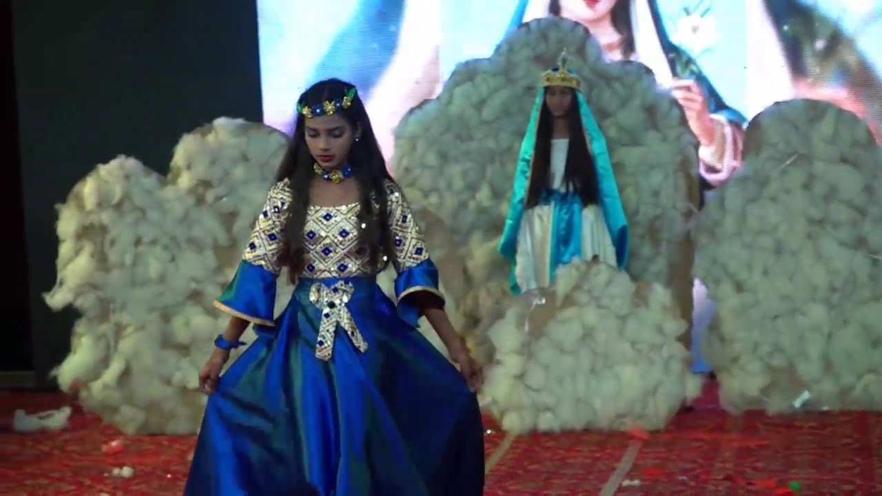 mother mary dance by students of class 8th - YouTube