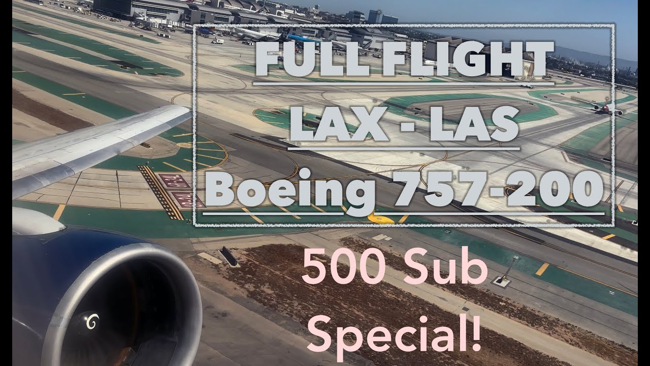 4K - FULL FLIGHT - Delta Airlines Boeing 757 - LAX - LAS - [DL2120 ...