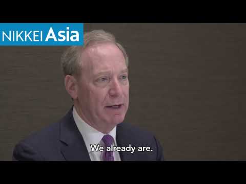 Microsoft president warns China becoming close rival of ChatGPT - YouTube