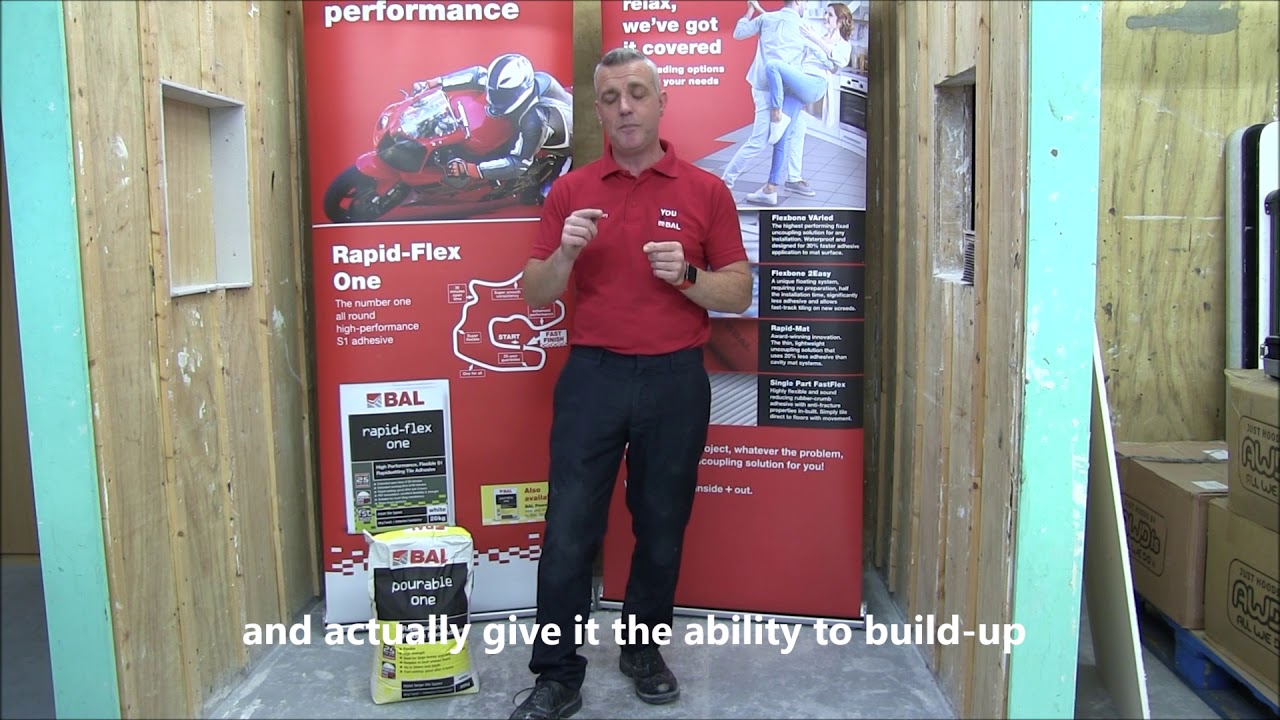 An Introduction to BAL Pourable One - thick bed pourable tile adhesive ...