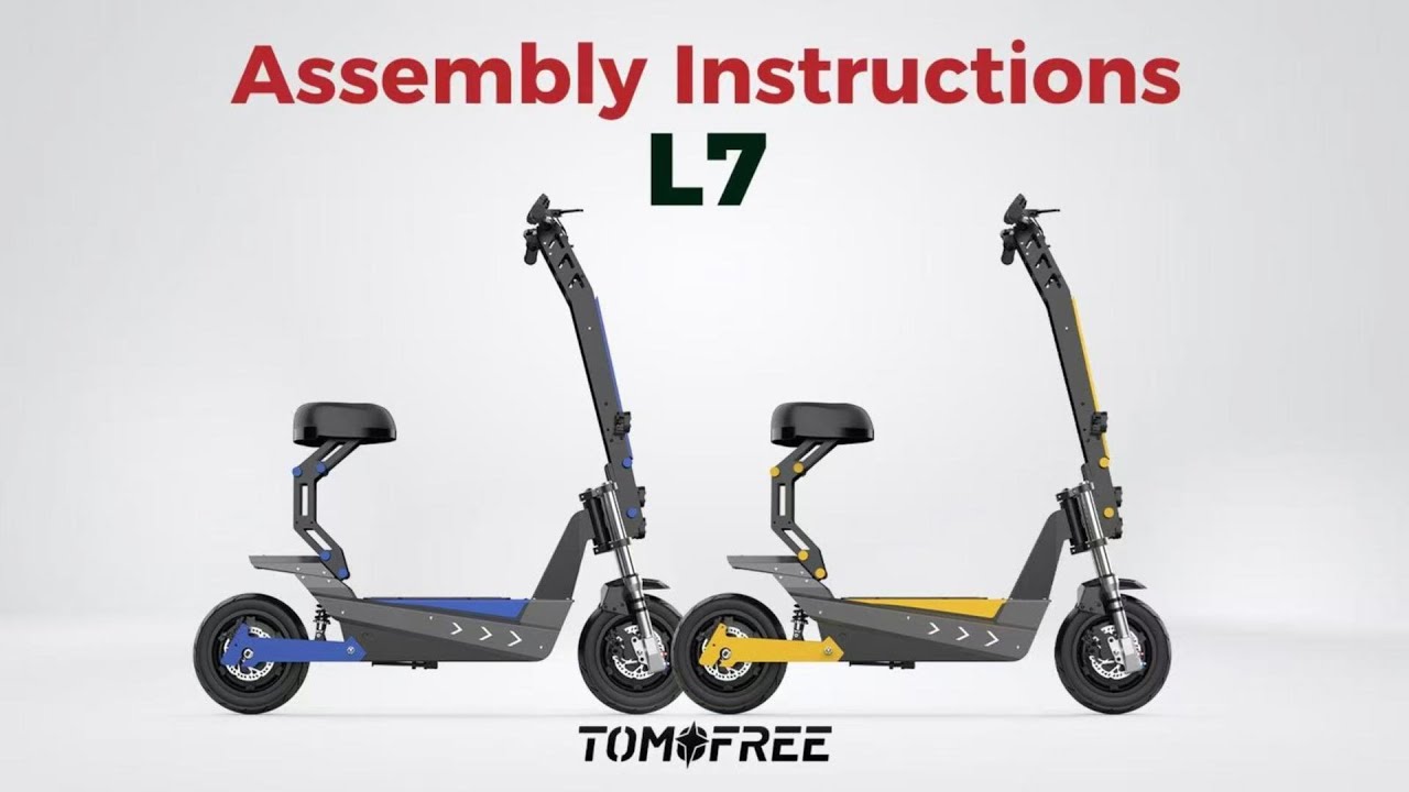 Tomofree L7 Electric Scooter | Assembly Instructions - YouTube