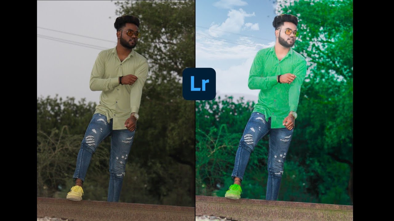 light room green effect tutorial photo editing | - YouTube