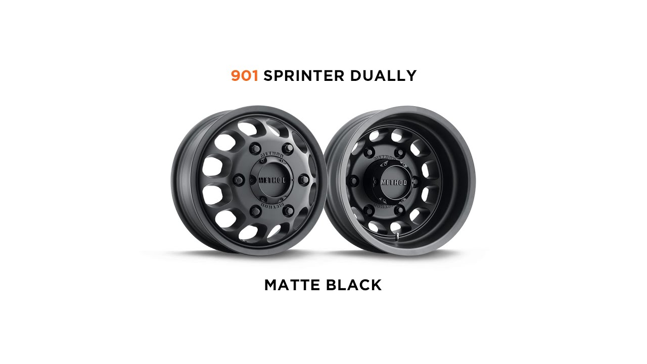 Method Race Wheels | 901 Sprinter Dually Wheel | Matte Black - YouTube