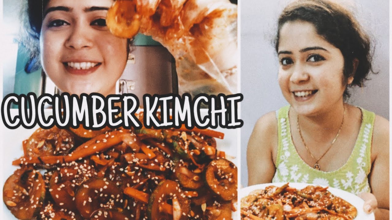 I made Cucumber Kimchi | Indian making Kimchi for first time | Cucumber ...