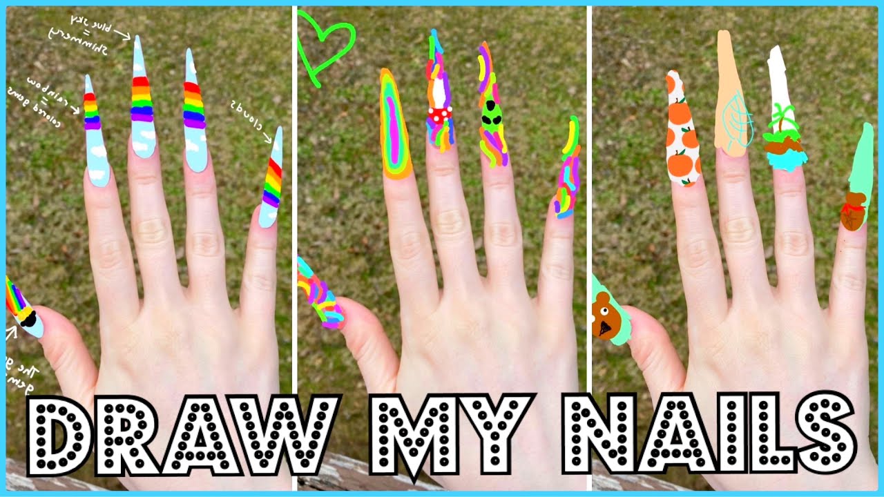 Subscribers Draw My Nail Designs (episode 4) - YouTube