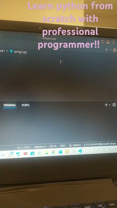 1 python prog - YouTube