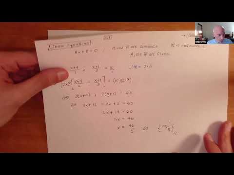 MATH 1314 LINEAR EQUATIONS - YouTube