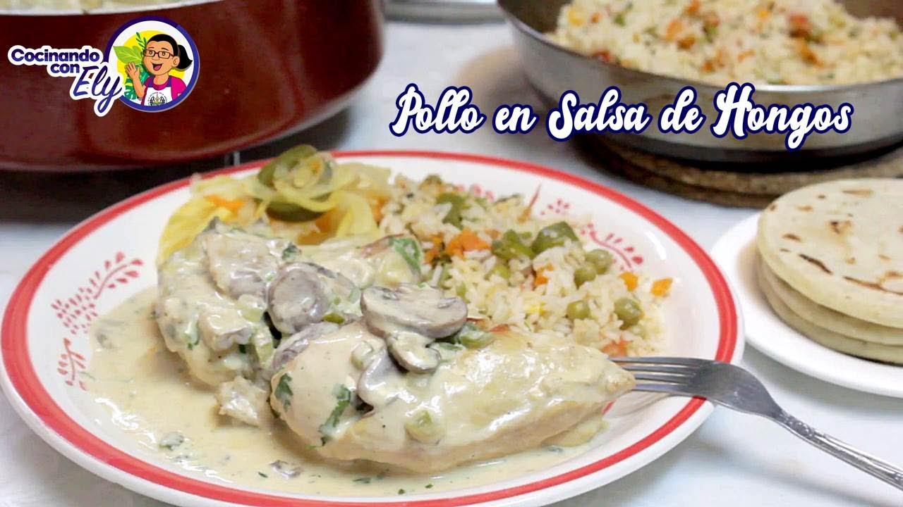 Preparando un Riquísimo POLLO EN SALSA DE HONGOS - YouTube