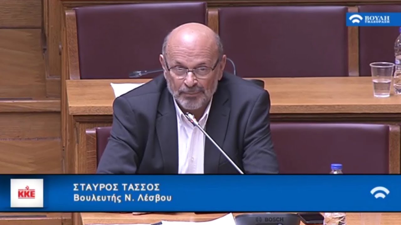 ΟΜΙΛΙΑ ΤΟΥ ΣΤΑΥΡΟΥ ΤΑΣΣΟΥ ΣΤΗΝ ΕΠΙΤΡΟΠΗ ΤΗΣ ΒΟΥΛΗΣ ΓΙΑ ΤΟΥΣ ΣΕΙΣΜΟΥΣ ...