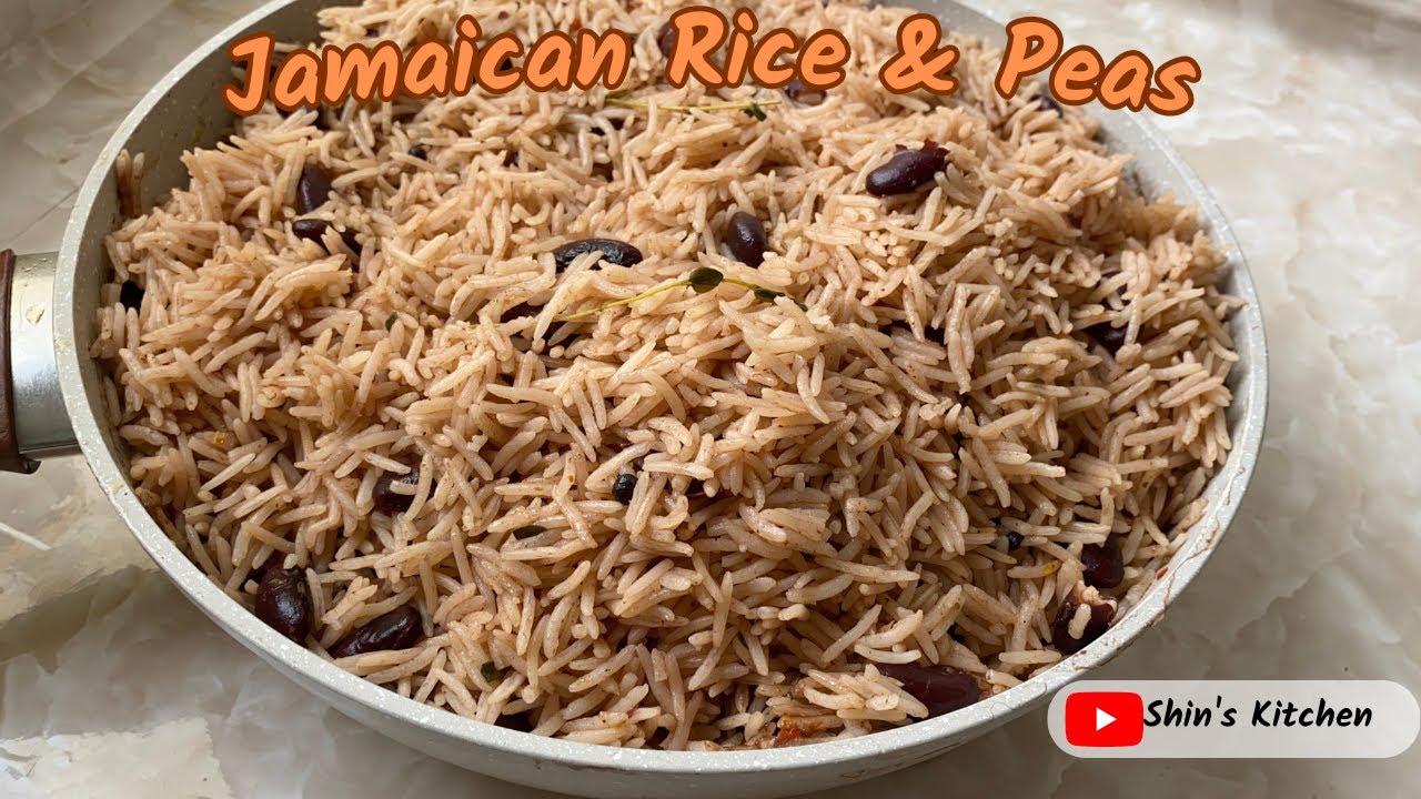 Authentic Jamaican Rice and Pea || How to Make Rice and Peas || Shin’s ...