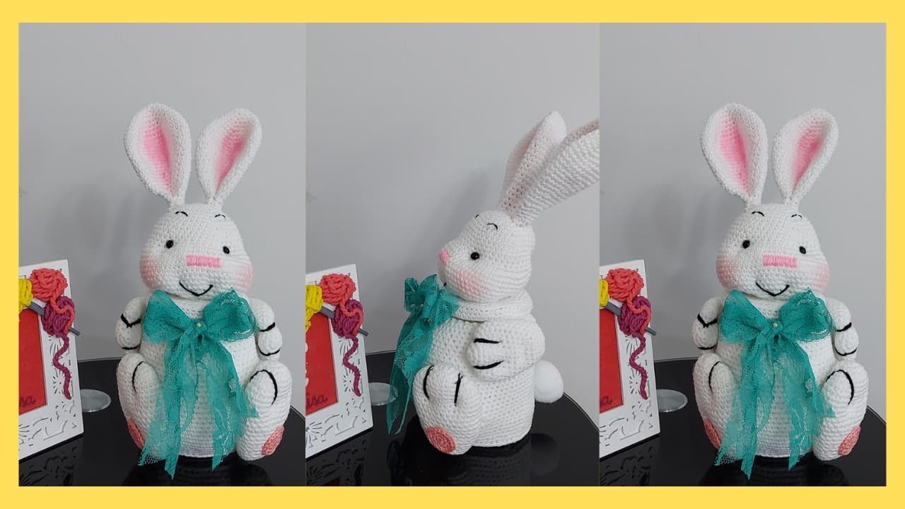 Iepuras crosetat pe borcan -Partea a-II-a - YouTube