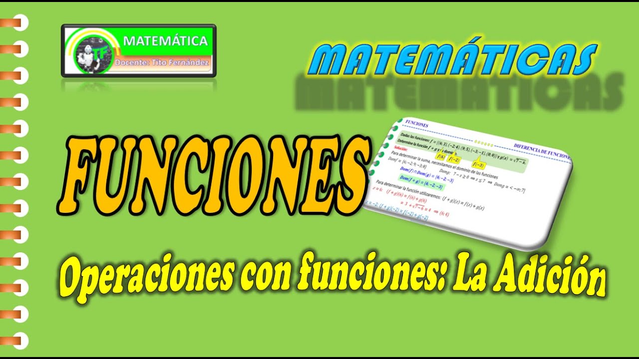 FUNCIONES: OPERACIÓN DE ADICIÓN - YouTube