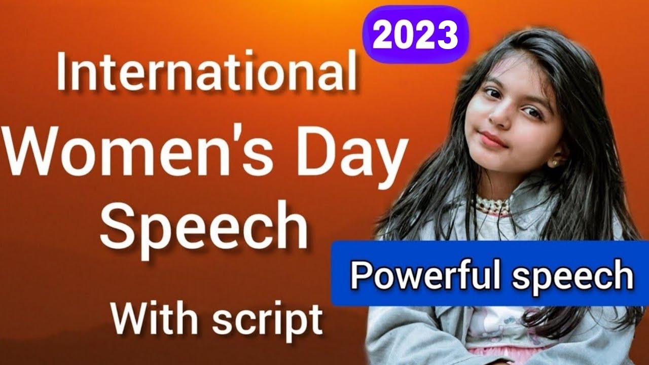 International Womens Day Speech In English International Womens Day