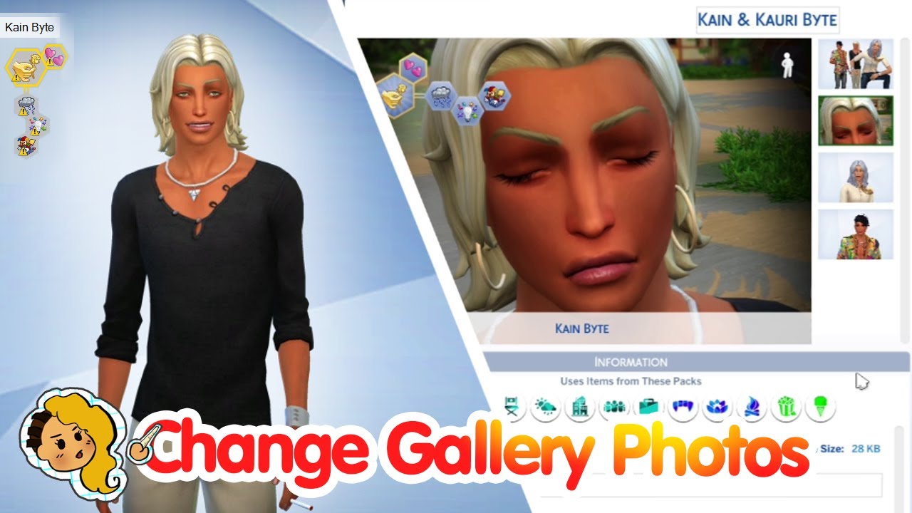 How to Change Gallery Pictures in The Sims 4 FAST and EASY - YouTube