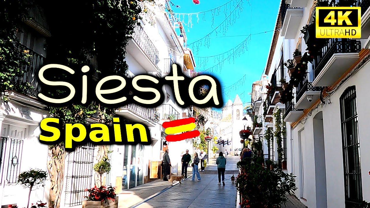 Siesta Time SPAIN.🚶‍♀️ Relaxing videos 4K. Walking tour MARBELLA - YouTube