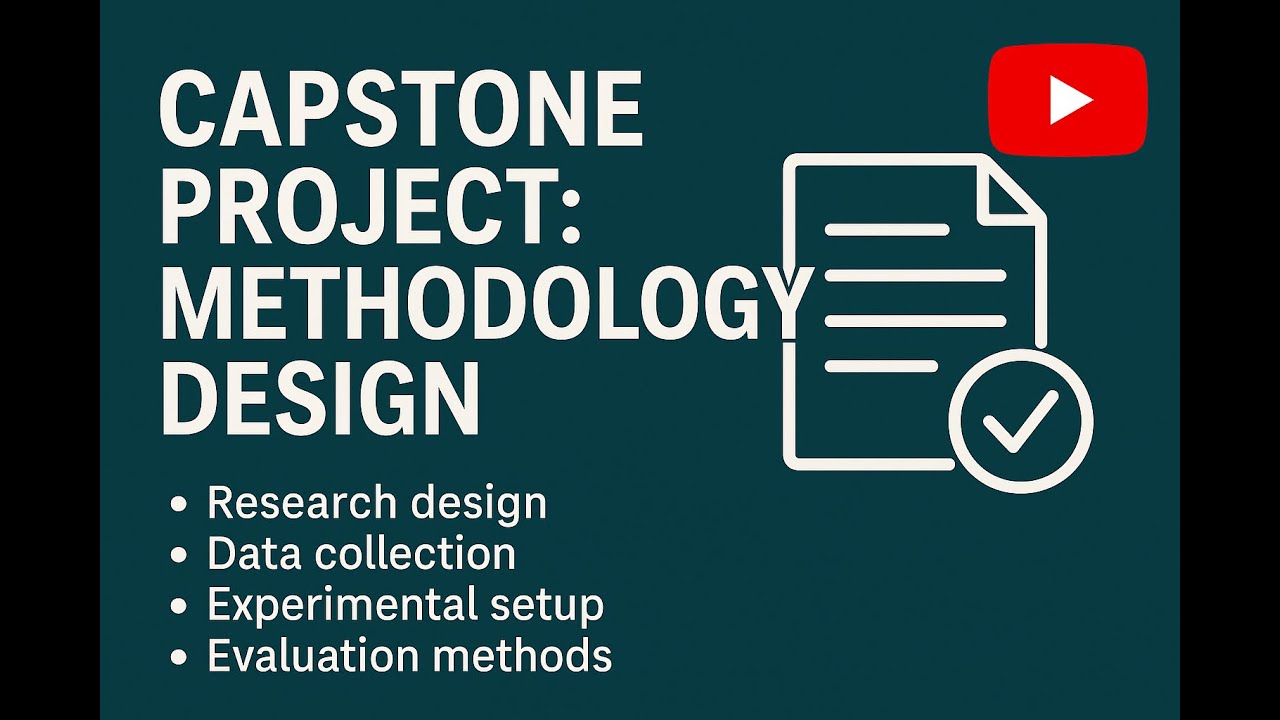 Capstone Project: Methodology Design - YouTube