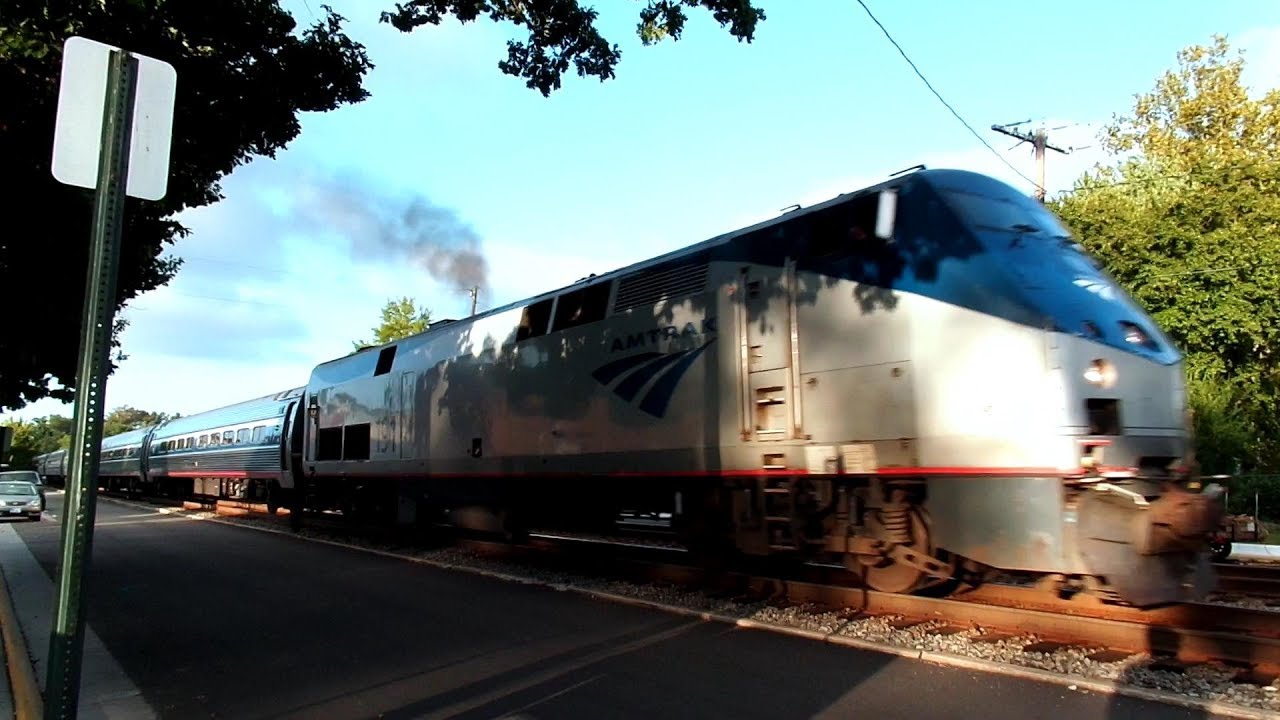 Amtrak Train Street Runner - YouTube