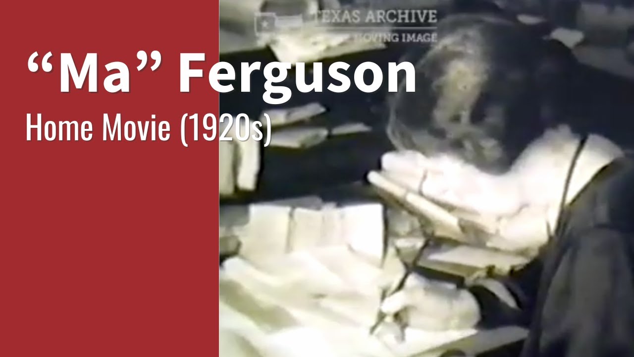 Women's History Month: Texas Governor "Ma" Ferguson (1920s) - YouTube