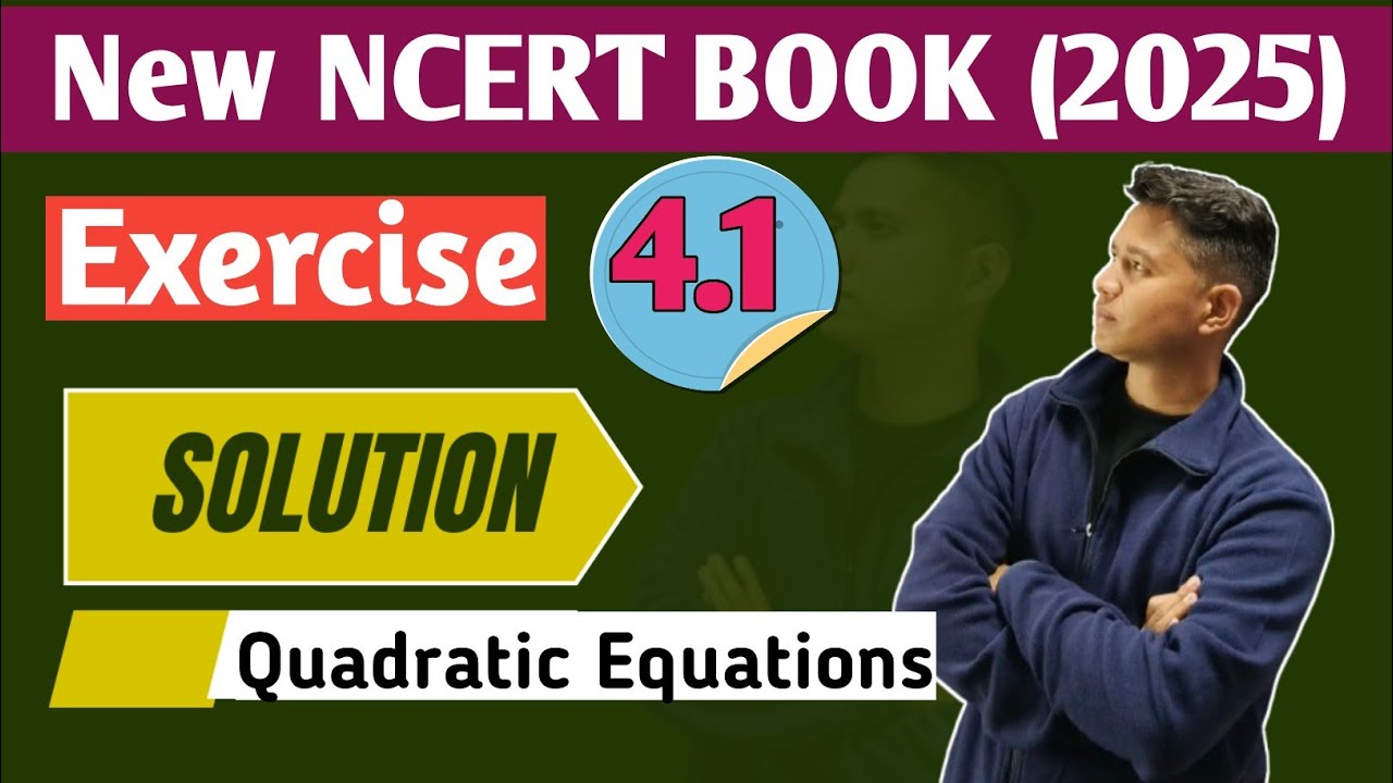 NCERT Maths Class 10th Solution ||Exercise 4.1 Maths Quadratic Equation ...