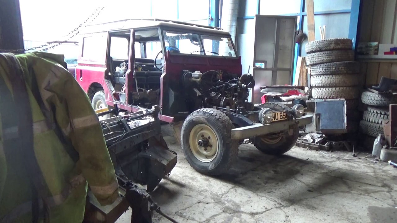 Land Rover Gearbox swap PT2, engine mounts and driveline test. - YouTube