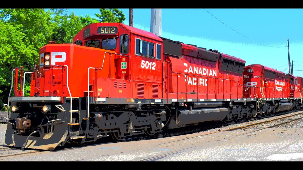 4 Engine Canadian Pacific Power at Delray - CP 5012, CP 5030, CP5031 & CP 6230 - YouTube