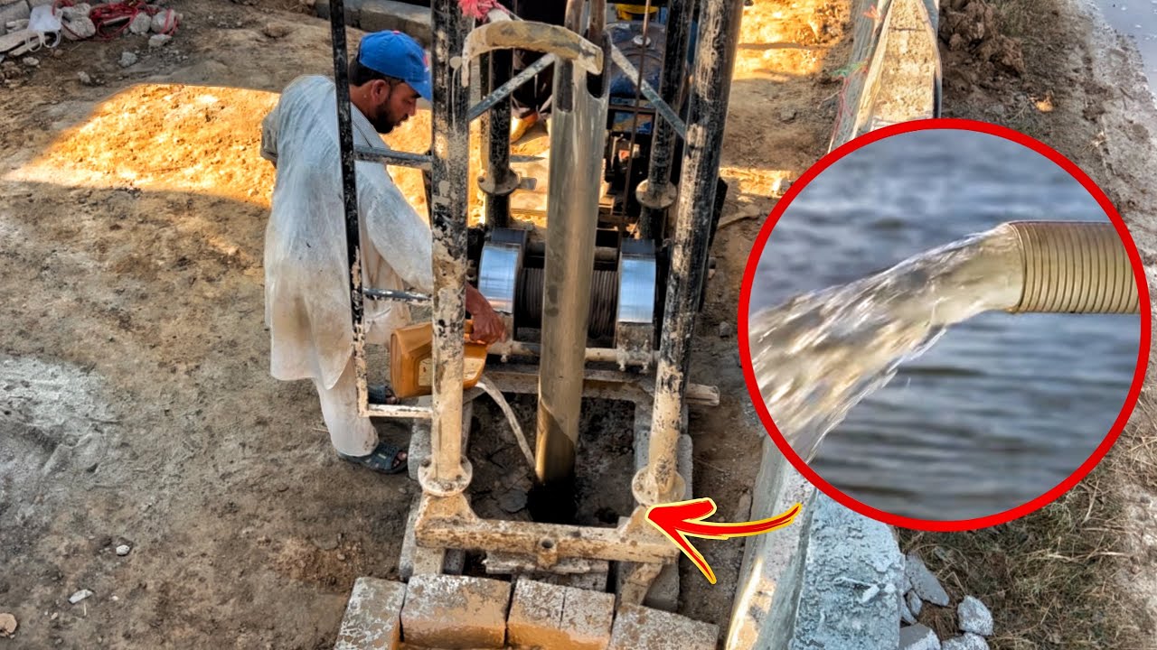 After 200 Feet Deep Installation, Water Was Extracted From The Machine - YouTube