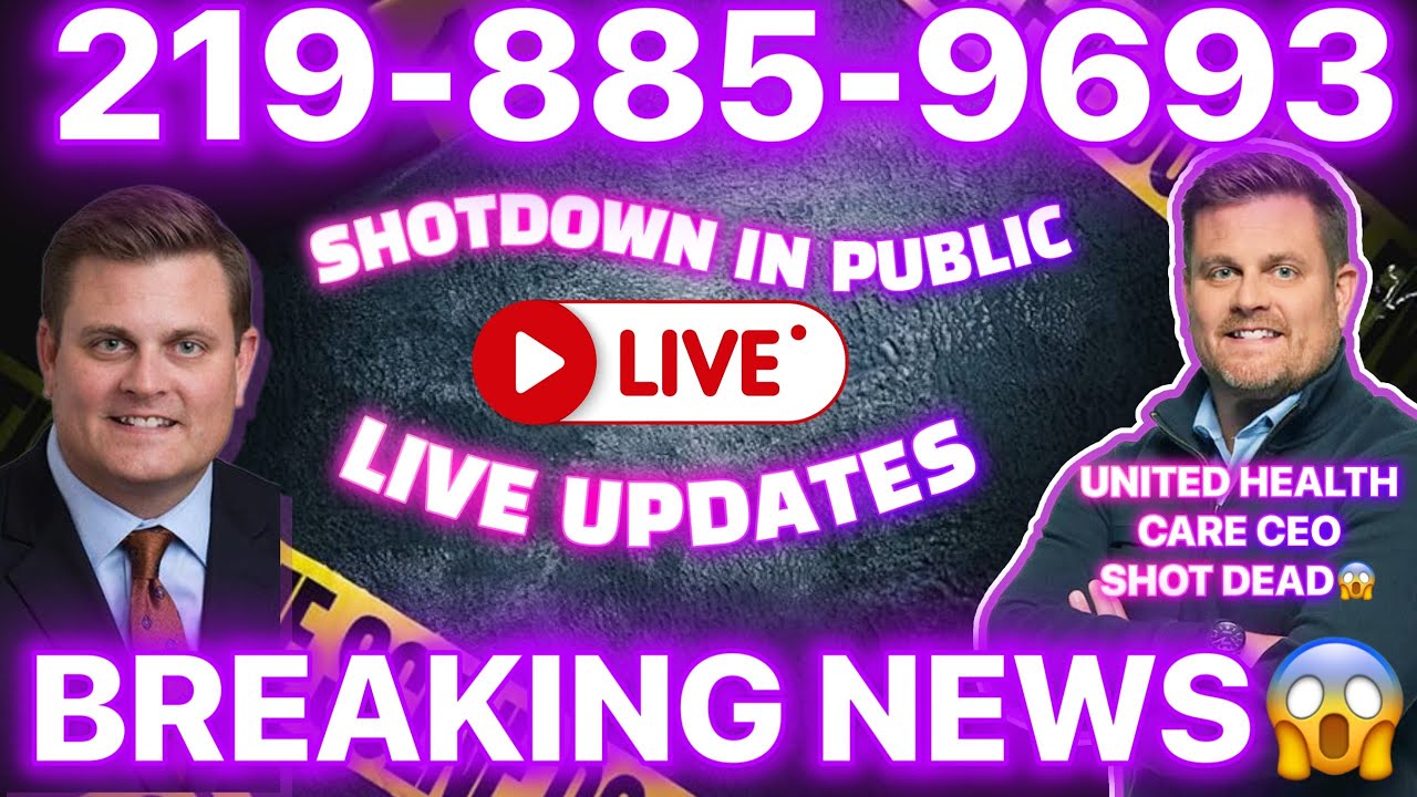 United HealthCare Ceo Gunned Down In Nyc By Masked Man - Live Stream ...