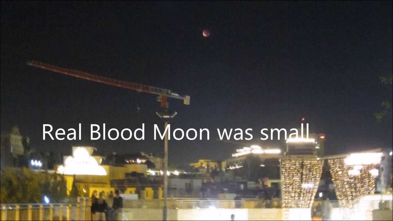 Real Blood Moon over Jerusalem...Beware of Photoshopped photos - YouTube