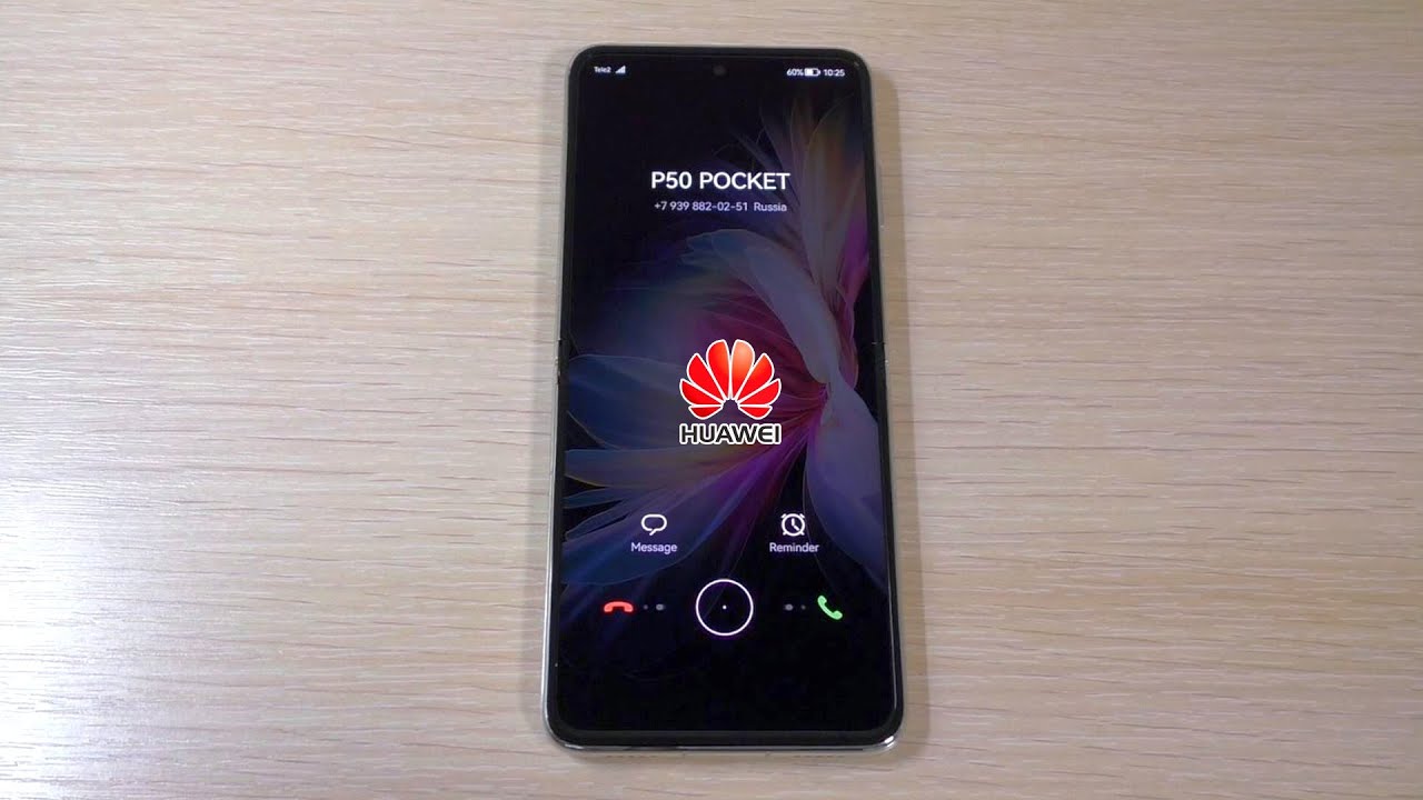 HUAWEI P50 Pocket Incoming Call - YouTube
