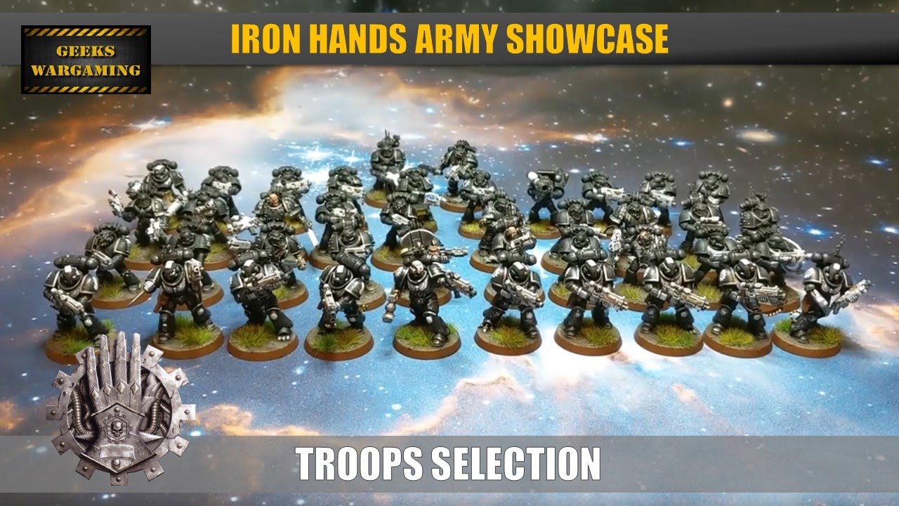 Iron Hands Army mini series *Troops showcase* - YouTube