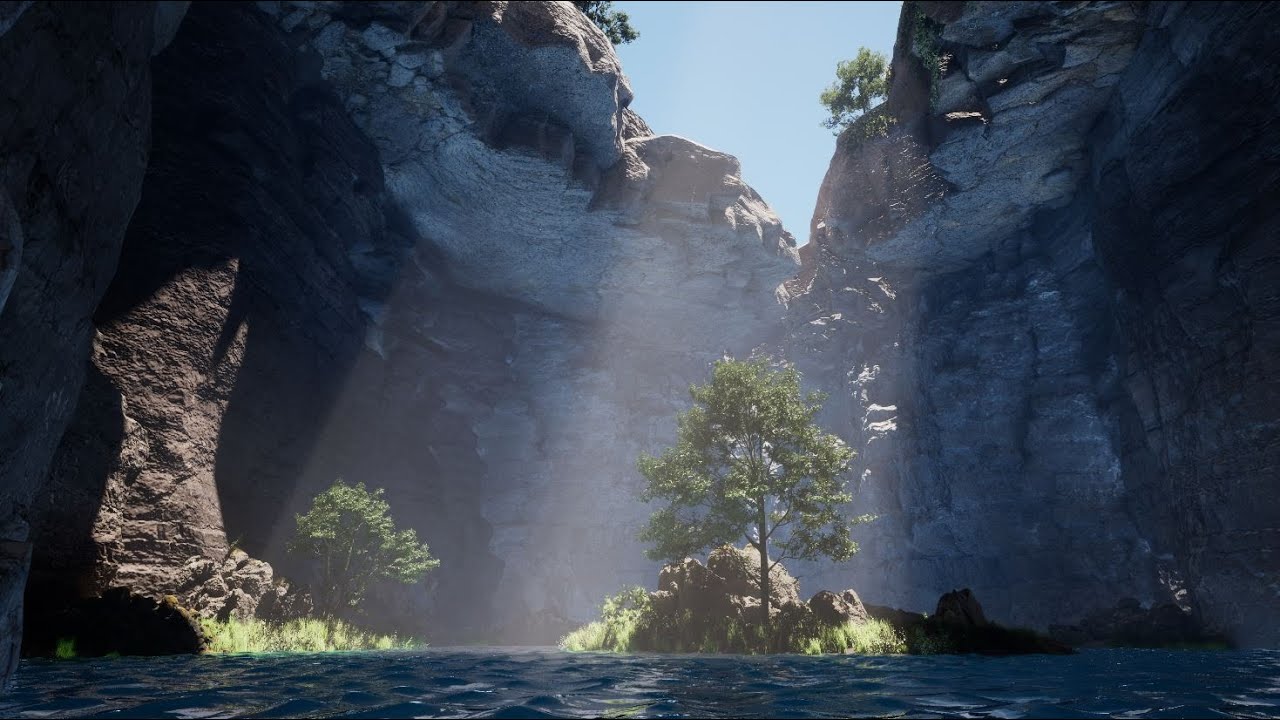 Glowing Grotto Cave | UE5 - YouTube