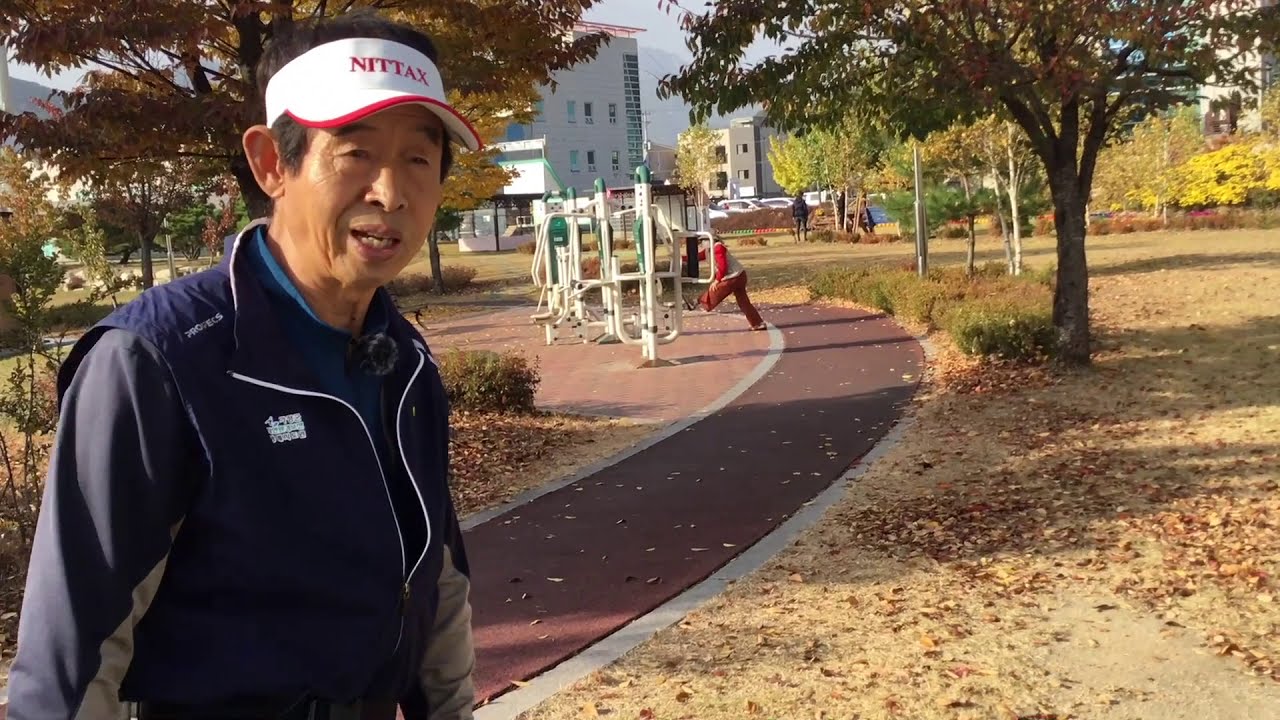파크골프강사 장기원 가평군체육회 즐거운농부 허기순 가평조종파크골프장 9번홀 특성and공약방법 라운딩 Youtube
